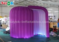 China Inflatable Snail Photo Booth 3x2x2.3m LED Light Party Tent for Promotion for sale