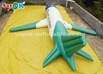 China Custom 10m PVC Inflatable Airplane Model for Exhibition Display ROHS Certified for sale