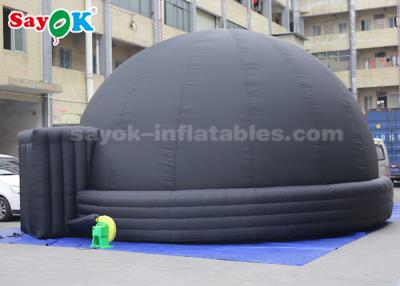 China 7m Black Inflatable Planetarium Dome Tent for Kids Education Science Display for sale