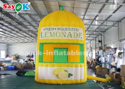 China Inflatable Lemonade Juice Kiosk 3x3x4m Oxford Cloth Outdoor Tent for Amusement Parks for sale