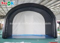 China Custom Inflatable Tunnel Tent 5.5x3.25x3.75m Black PVC for Outdoor Sports Events for sale