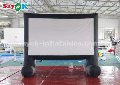 China Inflatable Movie Screen 3m x 2.55m Portable Outdoor Projector Screen with Air Blower CE Certified for sale