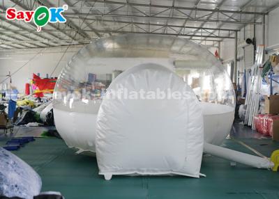 China Inflatable Bubble Tent 4.5x3x2.5m Transparent PVC Camping Air Tent with Blower for sale