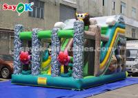 China Commercial Inflatable Bouncer Slide 6x4m Animal Theme Party Playground Equipment for sale