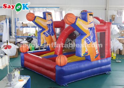 China Inflatable Basketball Game 5x3x2.5m PVC Tarpaulin Hoop Shoot for Playing Center for sale