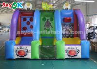 China Inflatable Lawn Games Shooting Basketball Hoop and Football Gate 5x3m with Air Blower for sale