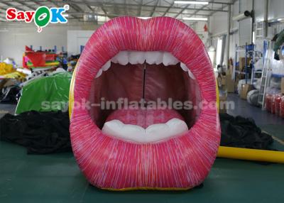 China Custom Large Inflatable Mouth Lip 2x2m PVC Advertising Prop for Events for sale
