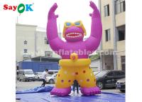 China 6m High Inflatable Orangutan Model Wear Resisting Oxford Cloth Commercial Advertising for sale
