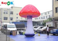 China 5m Giant Inflatable Mushroom with LED Lights for Event Party Decoration for sale