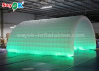 China Inflatable Tunnel Tent 6x3x3m Reusable Event Air Tent with LED Lights and Blower for sale