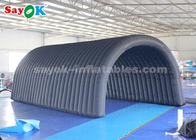 China Black Inflatable Tunnel Tent 210D Oxford Cloth 7.3x3.1x2.4m for Exhibition Promotion for sale