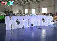 China 1.2m High Big Inflatable Letters With 17 Color Changing LED Lights for sale