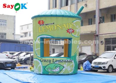China Inflatable Lemonade Concession Stand Booth 5m PVC Air Tent with Blower for Business for sale