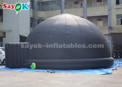 China Black Inflatable Projection Dome Tent With PVC Floor Mat For School Teaching for sale