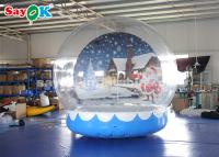 China 3m Inflatable Snow Globe Transparent Bubble Tent with Custom Background | 0.6mm PVC Material | CE SGS ROHS Certified for sale