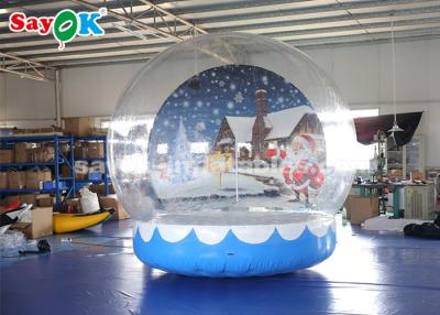 China 3m Inflatable Snow Globe Transparent Bubble Tent with Custom Background | 0.6mm PVC Material | CE SGS ROHS Certified for sale