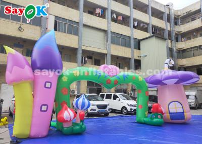 China Halloween Inflatable Arch 16.68ft with Mushroom 11.5ft for Amusement Park Decoration for sale