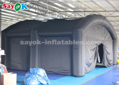 China Custom Inflatable Tent 6.5x8x4m Black Oxford Cloth PVC Coating for Promotion Advertising for sale