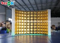 China Inflatable Photo Booth Wall 3x1.5x2.3m with LED Lights for Event Advertising for sale