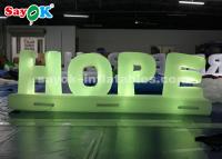 China Outdoor Large Inflatable Letter LED Lighting Colored For Anniversary for sale