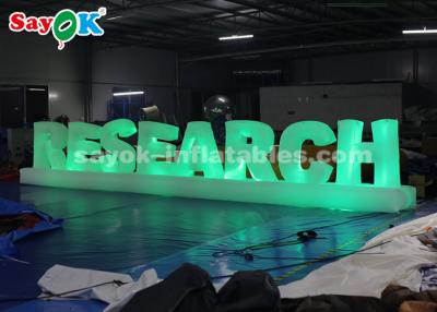 China 190T Nylon Cloth 1.3mH Inflatable LED Letter for Party Wedding Decoration for sale