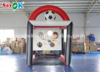 China Inflatable Soccer Batting Cage 2.5x3.5x3.6m PVC Tarpaulin Football Speed Tent for Outdoor Play for sale