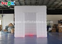 China Inflatable Photo Booth 2.5x2.5x2.5m with 17 Color LED Lights for Wedding Party Event Rental for sale