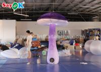 China 2.5m Inflatable Hanging Mushroom Decoration with Blower and LED Light for Event Stage Party Wedding for sale