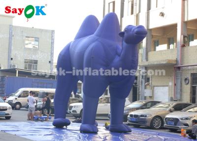 China Dark Blue Giant Inflatable Camel 5m Oxford Cloth Outdoor Advertising Balloon for sale