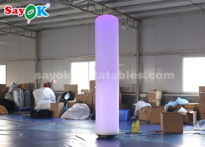 China 190T Nylon Inflatable Pillar 3x0.63m with LED Lighting for Festival Decoration for sale