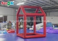 China Red 0.6mm PVC Tarpaulin Inflatable Photo Booth Frame 2.05x2.05m for Advertising for sale