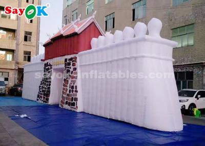 China ROHS Custom LED Inflatable Rock Wall 20.53x3.65x6.54m for Outdoor Display for sale
