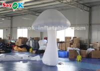 China 3m White Inflatable Mushroom with LED Light and Blower for Theme Park Decoration for sale