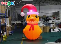 China 2m Inflatable Yellow Duck Model with Air Blower for Yard Christmas Decorations for sale