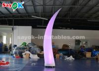 China 2.5m Inflatable Tusk Decoration with 16 Color Changing LED Lights for Wedding Party for sale