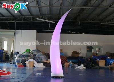 China 2.5m Inflatable Tusk Decoration with 16 Color Changing LED Lights for Wedding Party for sale