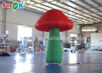 China Colorful LED Inflatable Mushroom Decoration 2m Tall Waterproof for Advertising for sale