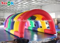 China Colorful Inflatable Tunnel Tent 5x2.5x2m with Air Blower for Auto Show Exhibitions for sale