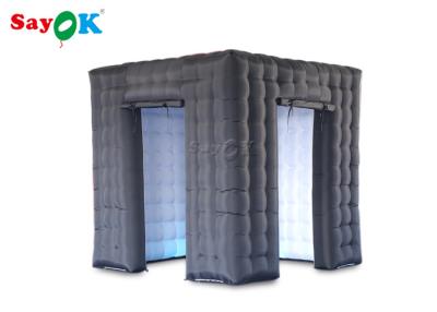 China Durable Inflatable Cube Photo Booth 2.5m with Air Blower for Events for sale