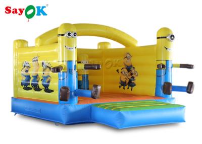 China Little Yellow Man Inflatable Bouncer PVC Tarpaulin 3.5x3.5x2.65m Outdoor Amusement for sale
