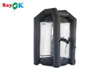 China Black Cube Inflatable Money Grab Booth 1.5x1.5x2.5m with 950W Air Blower for Events CE SGS Certified for sale