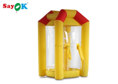 China Sayok Inflatable Cash Cube Booth Money Grab Machine 1.5x1.5x2.5m with Air Blower for Advertising Events for sale