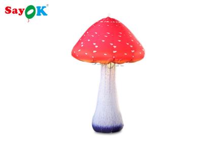 China 1m 16 Colors LED Inflatable Mushroom for Wedding Party Stage Decoration 210D Oxford Cloth for sale