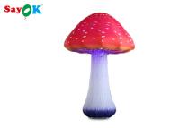 China Oxford Cloth 2m Inflatable Mushroom For Theme Park Stage Decorations for sale