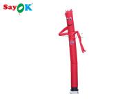 China Single Leg Red Inflatable Air Dancer 5mH Commercial Advertising Wave Man CE SGS for sale