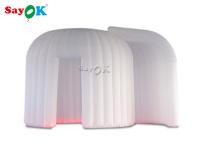 China White Inflatable Photo Booth 4x3x2.4m with Air Blower Remote LED for Party for sale