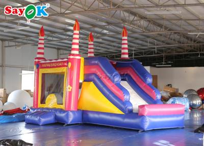 China Inflatable Bouncer Slide 6x4x4m PVC Tarpaulin Commercial Bounce House for Park and Event for sale