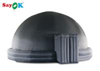 China 6m Black Inflatable Planetarium Dome Tent 100% Blackout for School Astronomy Teaching for sale