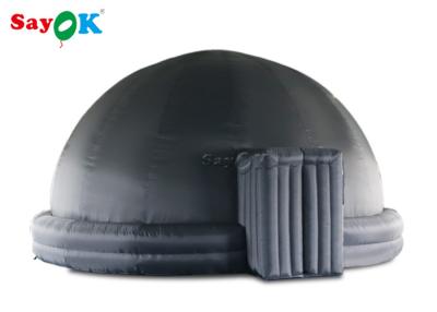 China 6m Black Inflatable Planetarium Dome Tent 100% Blackout for School Astronomy Teaching for sale