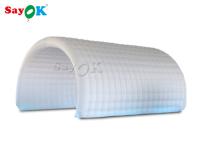 China White Dome Inflatable Tent 6x3x3m Oxford Cloth Sports Competition Tunnel for sale